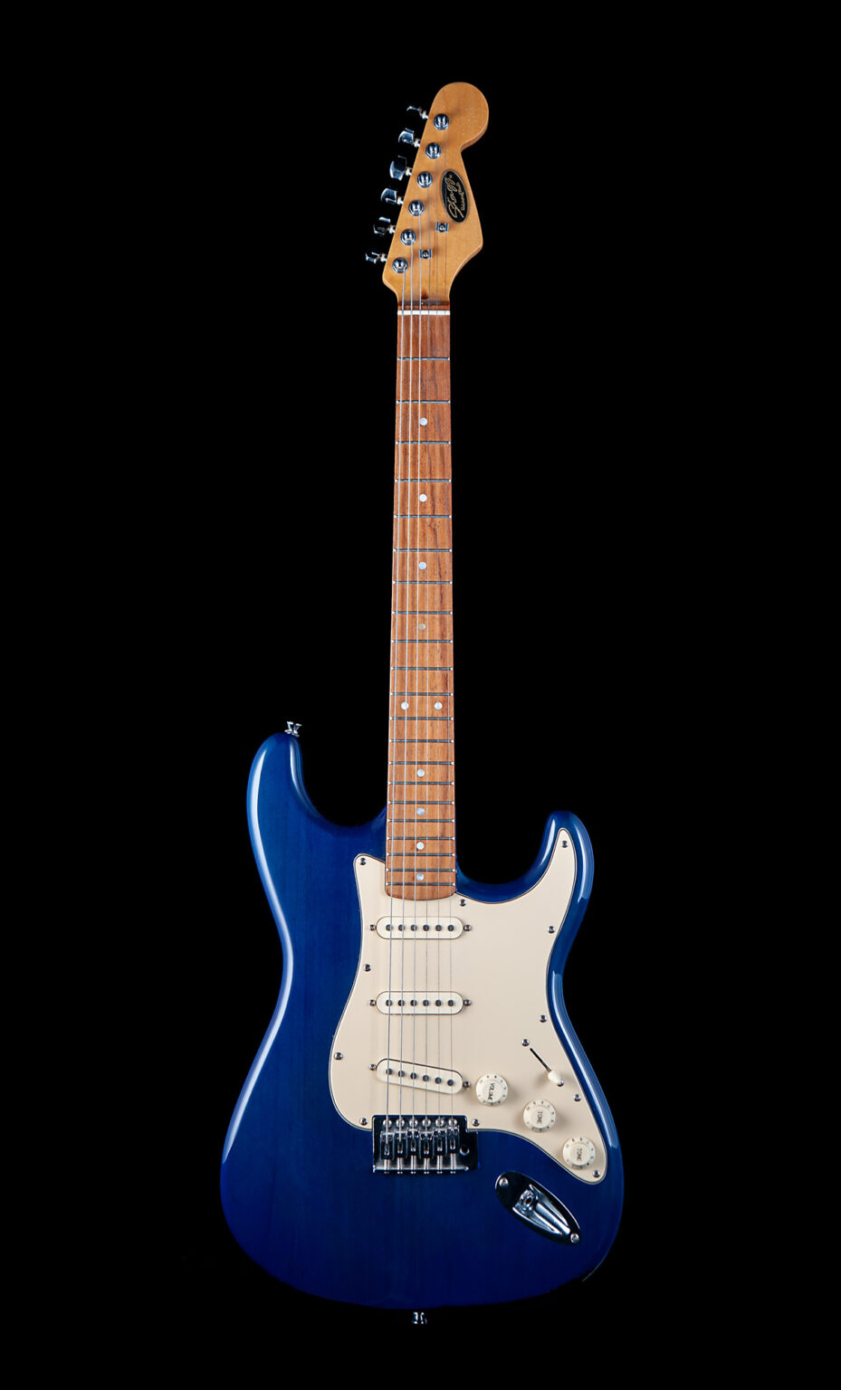 Stagg Stratocaster Fender Headstock Blue